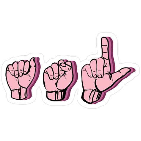 Best 13 “asl Signs” Sticker For Sale By Jennaviveart Artofit