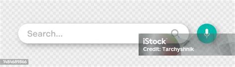 둥근 모서리가있는 검색 막대 검색 상자 주소 표시 줄 및 텍스트 필드가있는 인터넷 브라우저 엔진 Ui 디자인 웹 아이콘 및 푸시