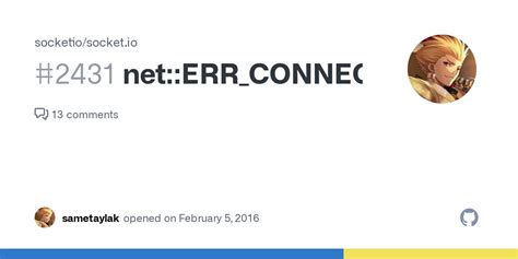 Neterrconnectionrefused · Issue 2431 · Socketio · Github