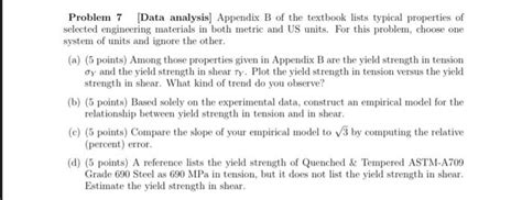 problem 7 [data analysis] appendix b of the textbook