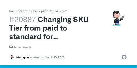 Changing SKU Tier From Paid To Standard For Azurerm Kubernetes Cluster Fails Issue
