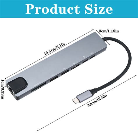Buy USB Hub Port USB Hub In USB Splitter With K USB C To HDMI SD TF Card Reader