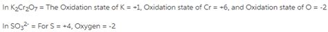 What Is The Oxidation State Of Each Element In K2cr2o7 What Is The