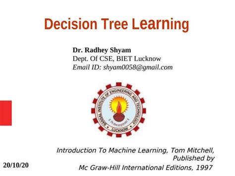 Decision Tree Induction Decision Tree Algorithm With Example Data Science Ppt