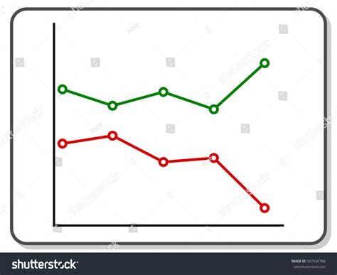Line Graph Points Chart Statistics Stock Vector Royalty Free Shutterstock