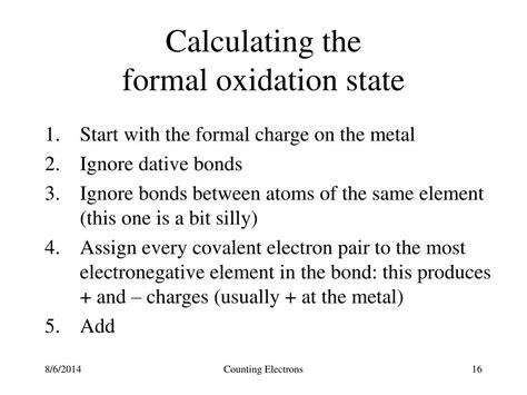 Ppt Electron Count Oxidation State Coordination Number Powerpoint