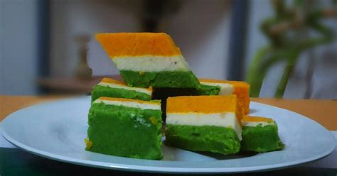 Tiranga Barfi Recipe By Sabrina Yasmin Cookpad