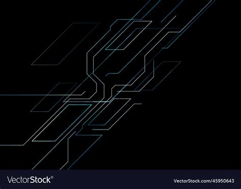Dark Tech Geometric Background Royalty Free Vector Image