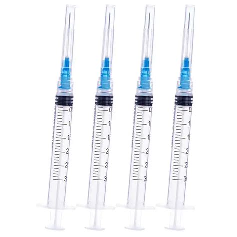 一次性注射器医用无菌注射注射器3部分3毫升一次性注射器带或不带针头