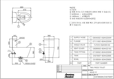 아메리칸스탠다드 웨이브r Wave R 투피스 양변기 Humanandcompany