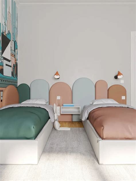 Необычный дизайн детской для двоих разнополых детей нет предела воображению Детские
