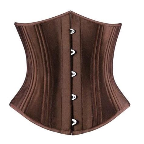 Womens Spiral Steel Boned Satin Lace Up Waist Trainer Cincher Corselet