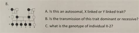 solved is this an autosomal x linked or y linked trait