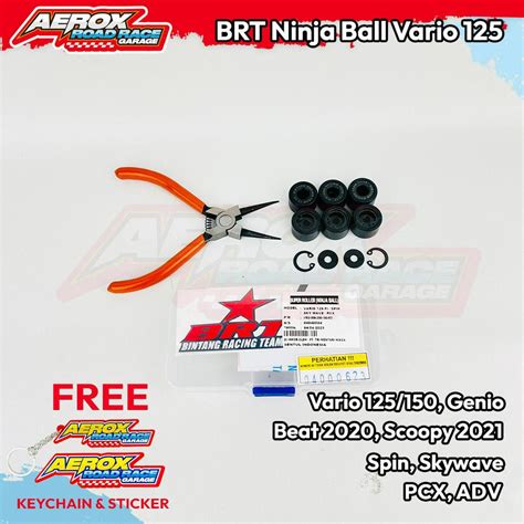Jual Roller Ninja Ball Brt Vario 125 150 Pcx Adv 160 Genio Pcx Beat 2020 Shopee Indonesia