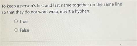 Solved To Keep A Persons First And Last Name Together On