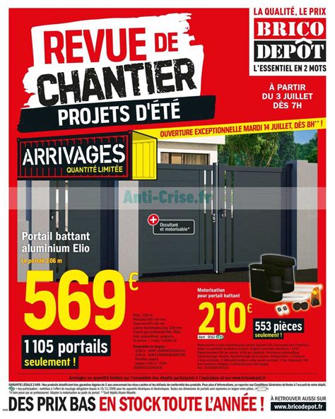 Anti crise fr Catalogue Brico Dépôt du 03 au 23 juillet 2020BRICO