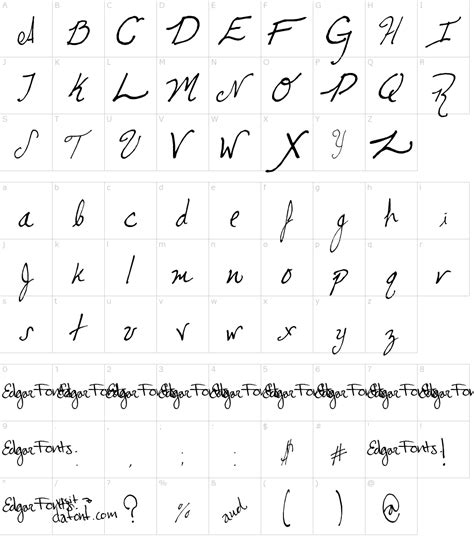 Cursive Edgar Font Download