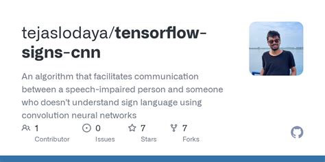 Github Tejaslodaya Tensorflow Signs Cnn An Algorithm That Facilitates Communication Between A