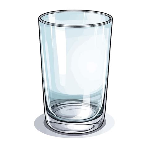 Empty Glass Cartoon