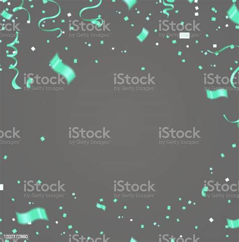 背景に孤立したカラフルな蛇行と紙吹雪ベクトルのイラスト お祝いのベクターアート素材や画像を多数ご用意 お祝い まぶしい