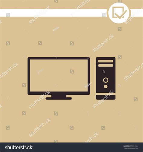 Computer Case Monitor Keyboard Mouse Vector Stock Vector Royalty Free Shutterstock