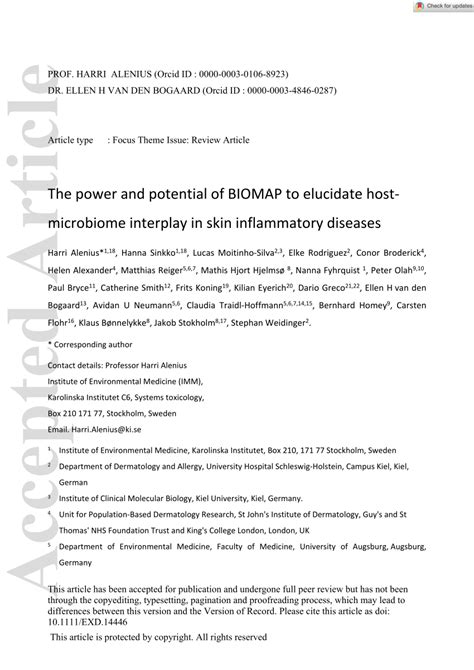 Pdf The Power And Potential Of Biomap To Elucidate Host‐microbiome