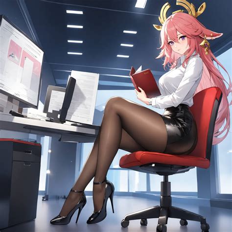 Office Yae Miko By Quixotic57 On Deviantart