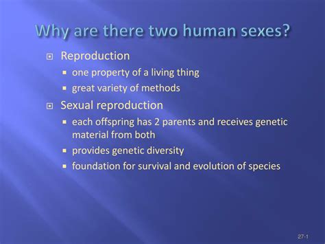 PPT Why Are There Two Human Sexes PowerPoint Presentation Free Download ID