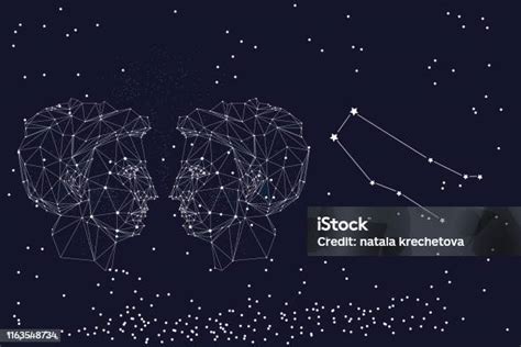조디악 기호 쌍둥이 자리 점성술 별자리의 상징 수평 배너 엽서 브로셔 페이지 소책자 용 템플릿 사람들에 대한 스톡 벡터 아트 및 기타 이미지 Istock
