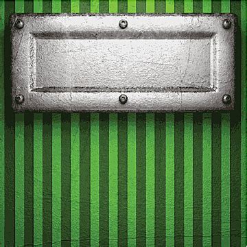 Metal On Green Background Elegant Metal Illustration Vector Elegant