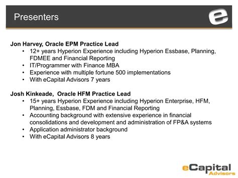 Integrating Your Company S Data With FDMEE PPT
