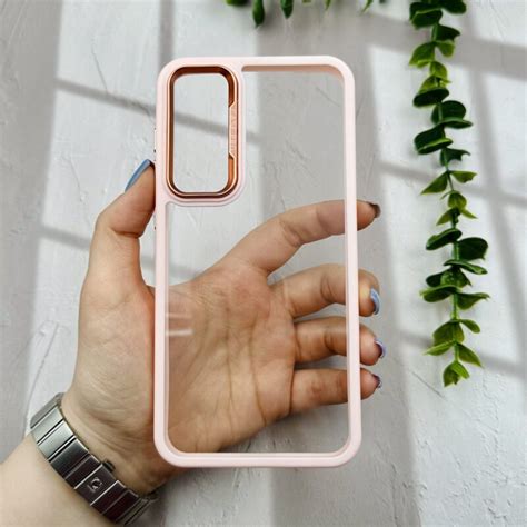 قاب گوشی Galaxy S23 Fe سامسونگ دور سیلیکونی Case Pro اورجینال شفاف متال