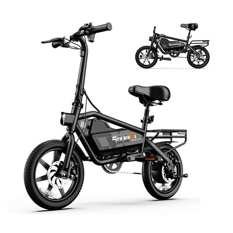 5th Wheel Transit Folding Electric Bike 700w Peak Motor Electric Bike