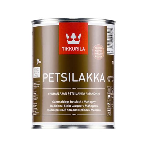 Лак для мебели Tikkurila Petsilakka 22 Mahonki махагон высокоглянцевый ...