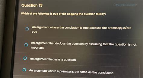 Solved Question 13mark This Questionwhich Of The Following