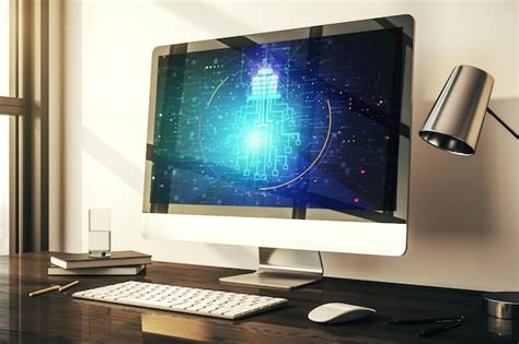 Premium Photo Creative Light Bulb Illustration With Microcircuit On