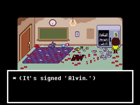 Alvin Couldnt Have Had Access To The Unused Classroom R Deltarune