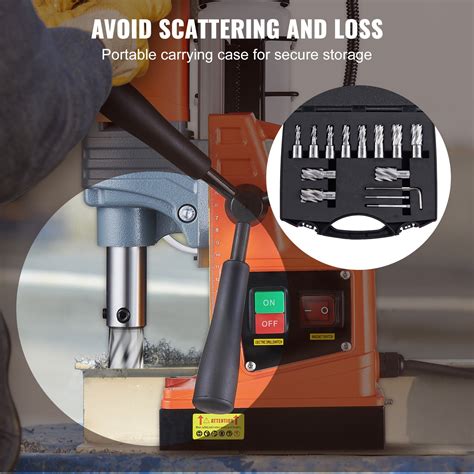 Vevor Annular Cutter Set 13 Pcs Weldon Shank Mag Drill Bits 1 Cutting Depth 7 16 To 1 1 16