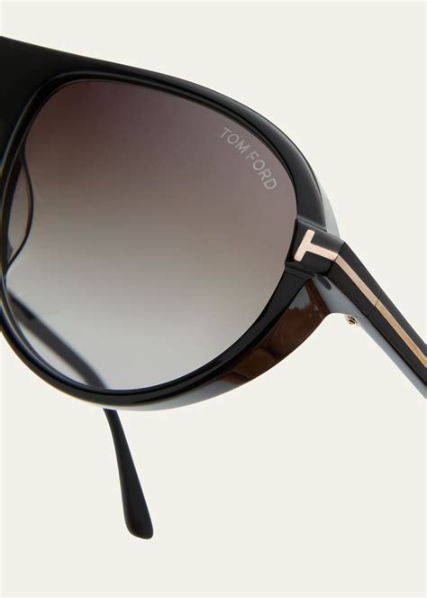 Tom Ford Gradient Smoke Acetate Aviator Sunglasses Bergdorf Goodman