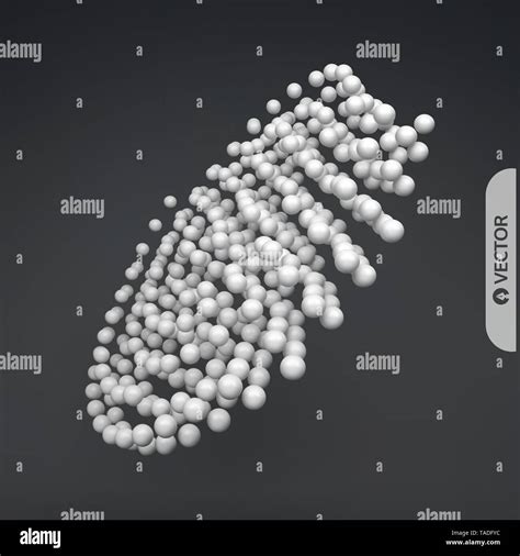 Sphere Abstract Structure With Particles Technology Style Vector Illustration Stock Vector