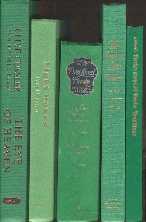 Green Books Set Perfect For Library Wedding Office