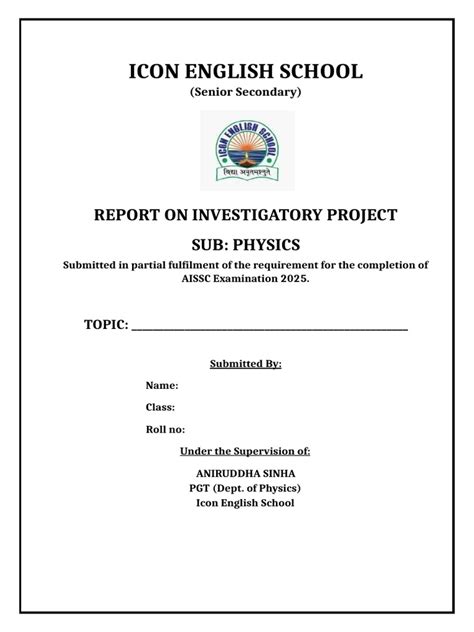 Physics Project Class 12 Pdf Refractive Index Refraction