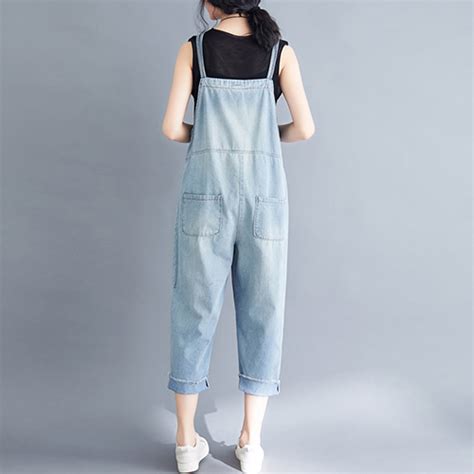 ＊oread＊文藝大碼背帶牛仔褲藍色s~3xl 吊帶連身褲 Yahoo購物中心