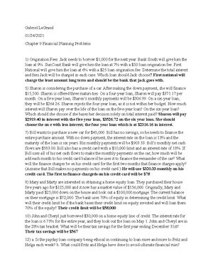 Solved In Chapter 8 Of The Textbook Reading The Financial Personal Finance FIN 210 Studocu
