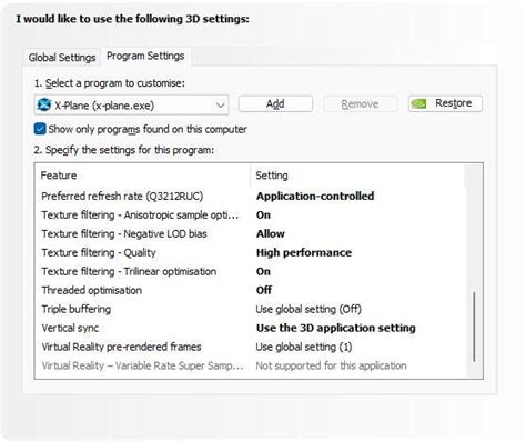 Optimized Settings NVIDIA Super XP Rendering Options FPS Hardware Settings X