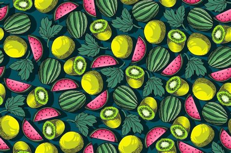 Premium Vector Seamless Pattern Vector Drawing