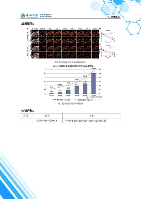 靶向载药微气泡超声造影剂 中南大学湘雅医学院