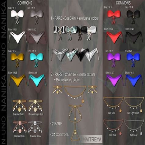 Second Life Marketplace N Uno Nanika Nata Bikini N 6 Maitreya