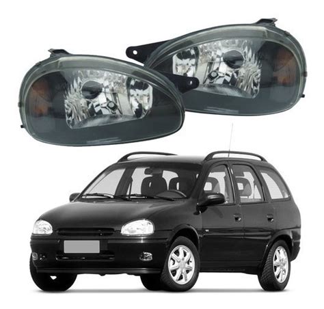 Par Farol Corsa Wind Mascara Negra Mercadolivre