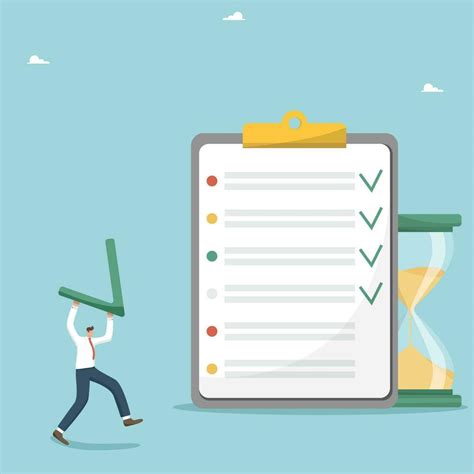 Time Management And Business Scheduling Successful Completion Of Tasks
